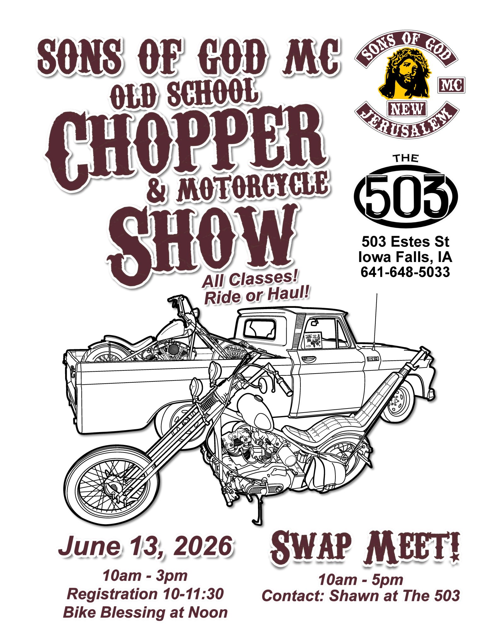 SOGMC Iowa - Chopper Show - Sons of God Motorcycle Club